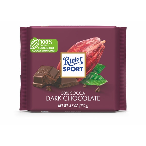 Ritter Sport® 50% Cocoa Dark Chocolate Bar | Chicago Importing Company Ritter Sport® 50% Cocoa Dark Chocolate Bar | Chicago Importing Company